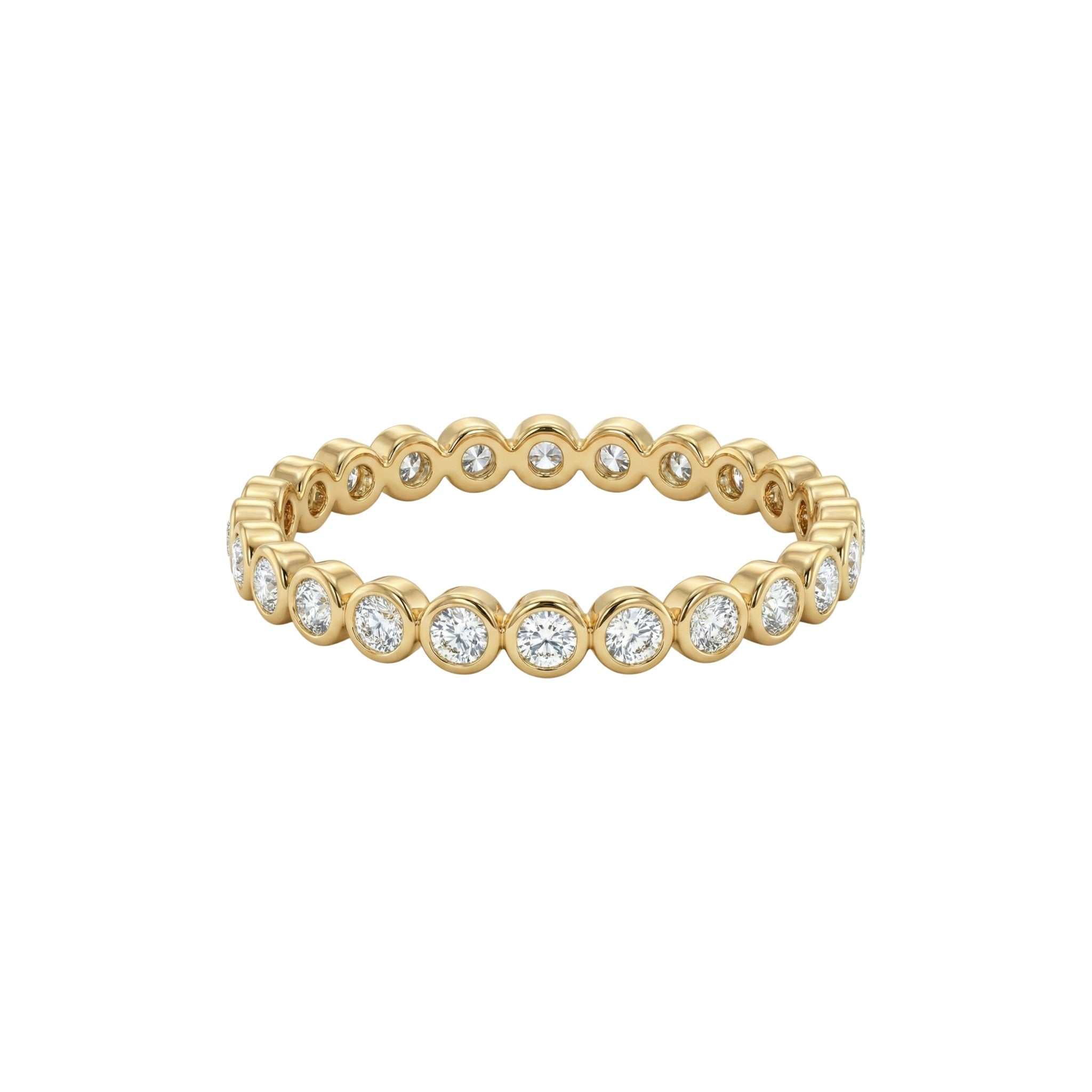 Freda Diamond Wedding Band - 18K Gold | Elegant & Timeless – BOZ Jewelry
