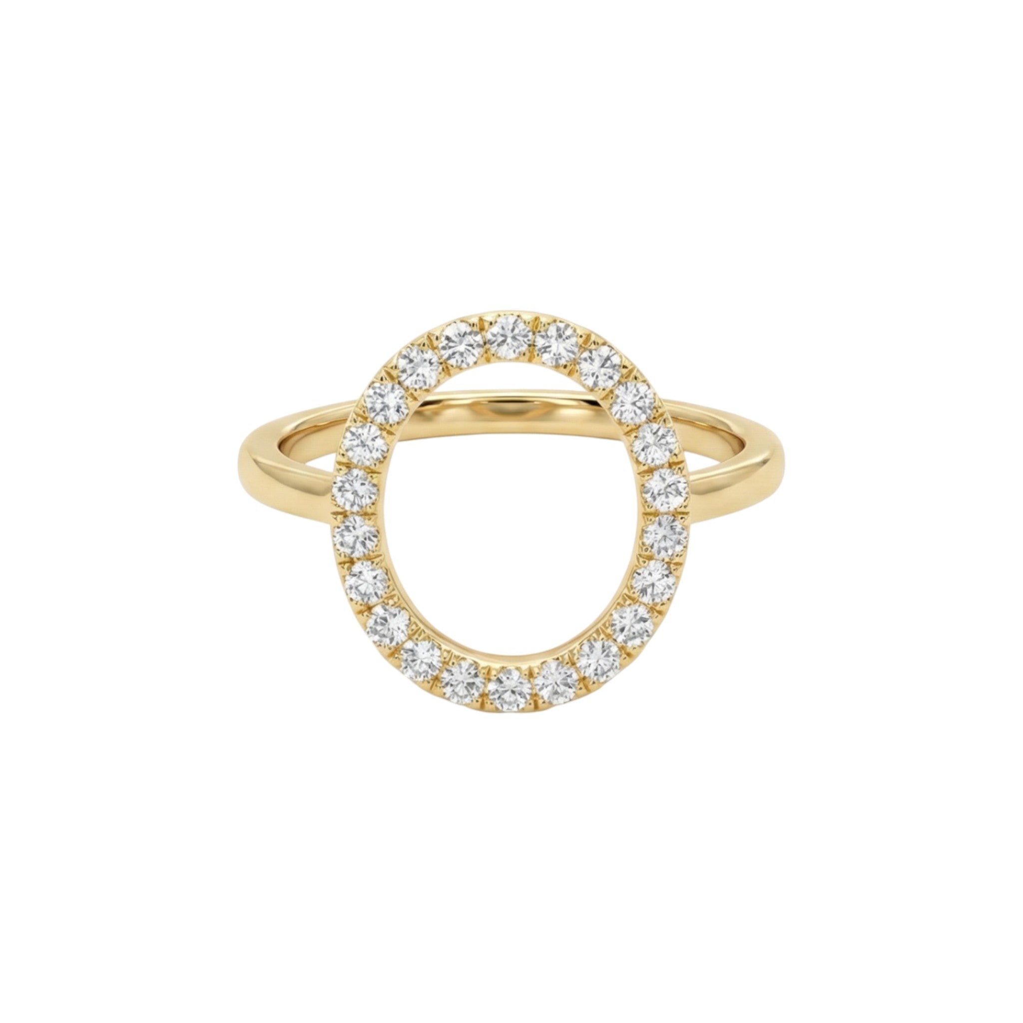 Halo Natural Diamond Ring in 18KT Gold – BOZ Jewelry