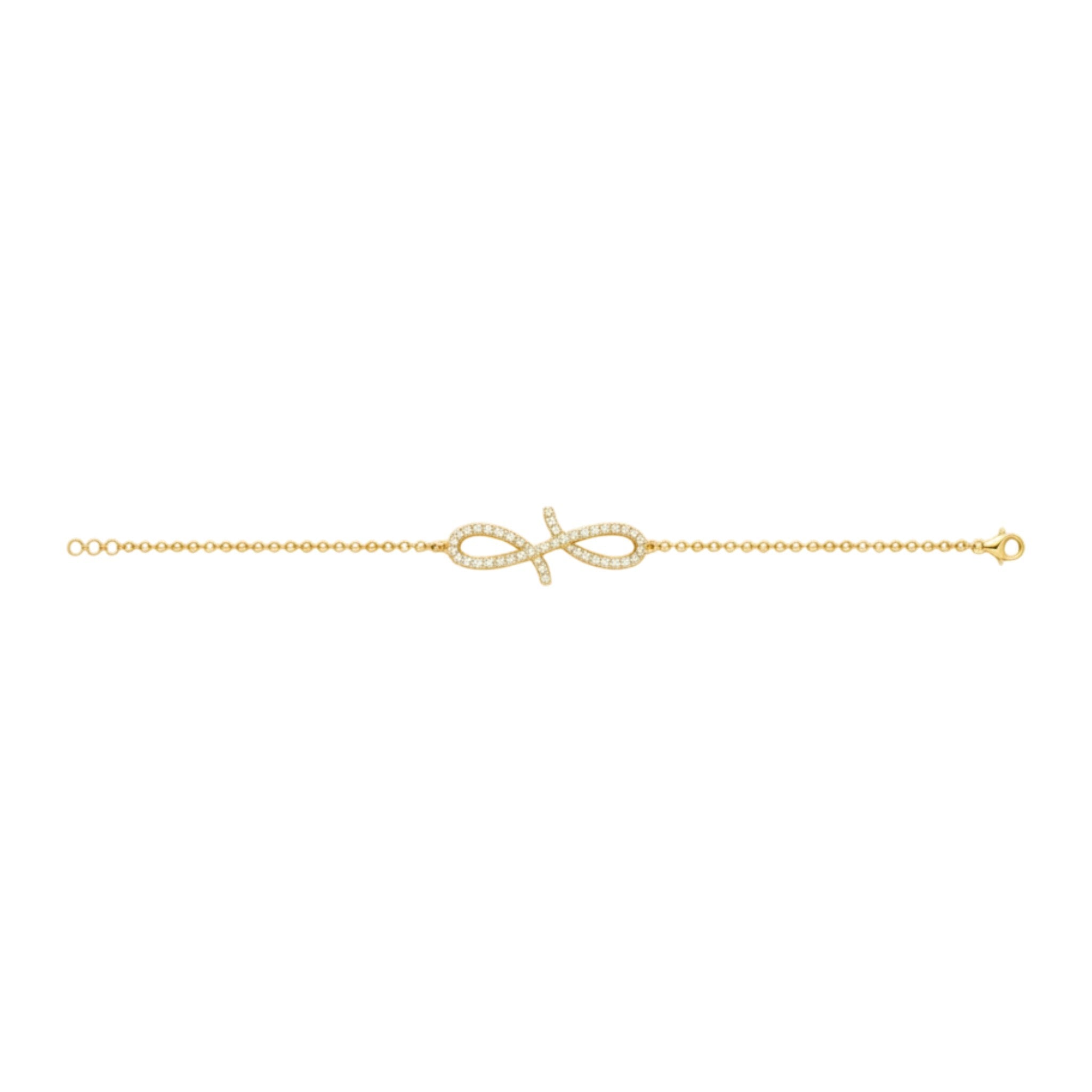Oiza Infinie Bracelet - 18KT Gold Diamond Infinity Jewelry | BOZ – BOZ ...